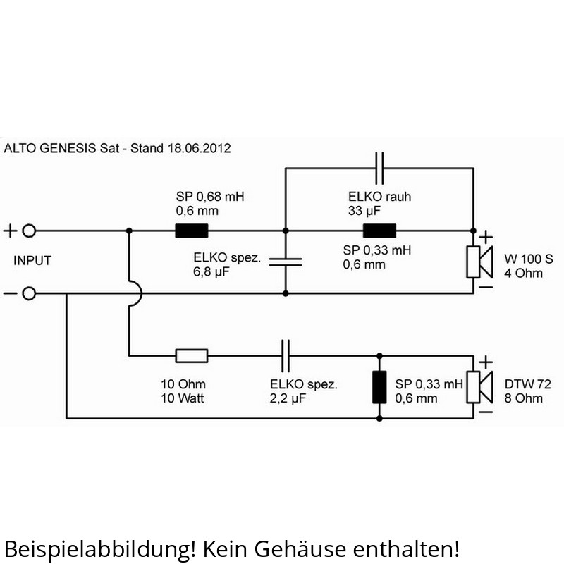 Visaton ALTO GENESIS SAT Lautsprecherbausatz 107,10 € Normalpreis 1...